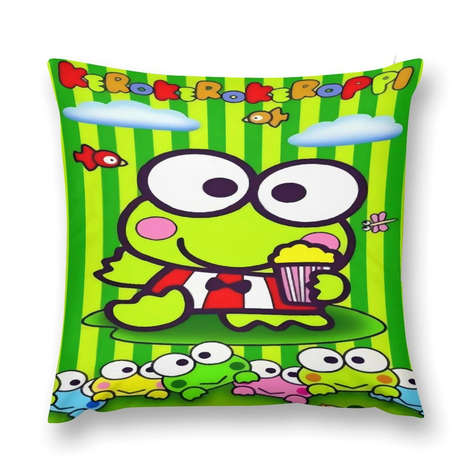 Kero Kero Keroppi Pillow cover square cushion cover cartoon home ...