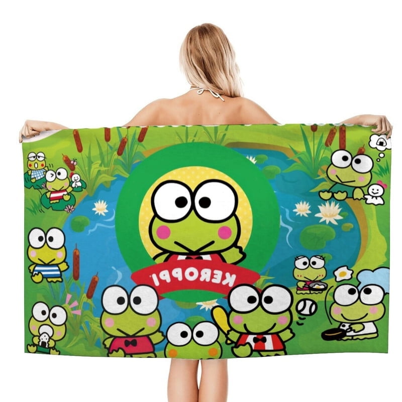 Kero Kero Keroppi The Frog of Gifts Beach Towel for Women Girl Birthday ...