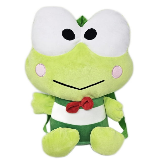 Sanrio Licensed Keroppi 14 Inch Plush Backpack for School, Work, Play ...
