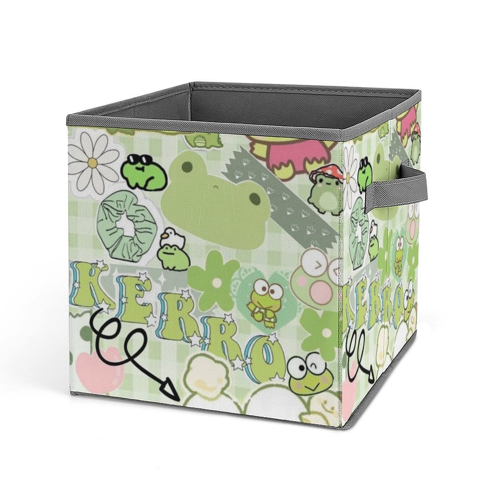 Keroppi Anime Cartoon Cube Storage Bins, 10.6 Cube Storage Organizer ...
