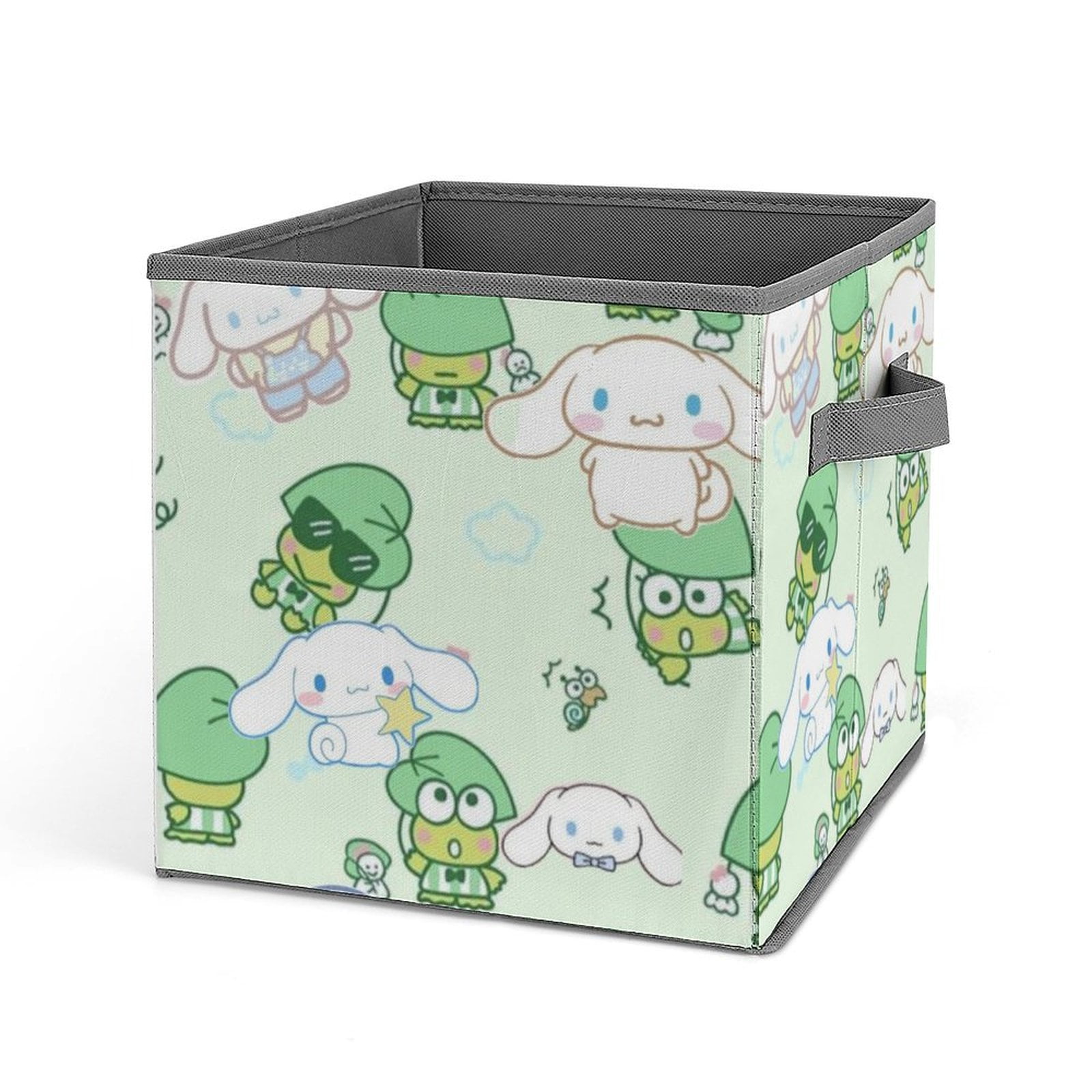 Keroppi Anime Cartoon Cube Storage Bins for Shelves, Fabric Collapsible ...