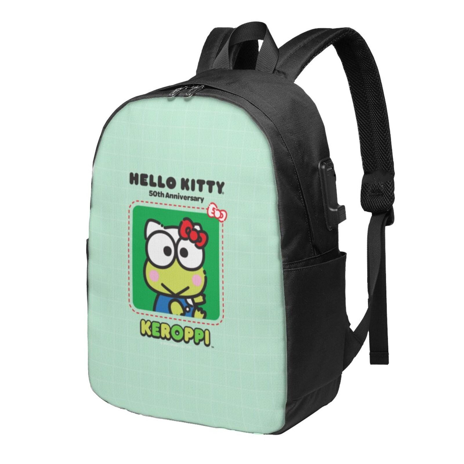 Keroppi Backpack with USB Charging Port, Travel Laptop Backpack, Water ...