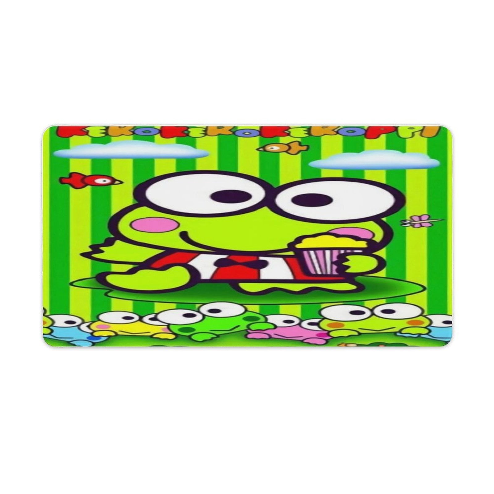 Keroppi Computer Mouse Mat with Anti-Slip Rubber Base Anti-Fray ...