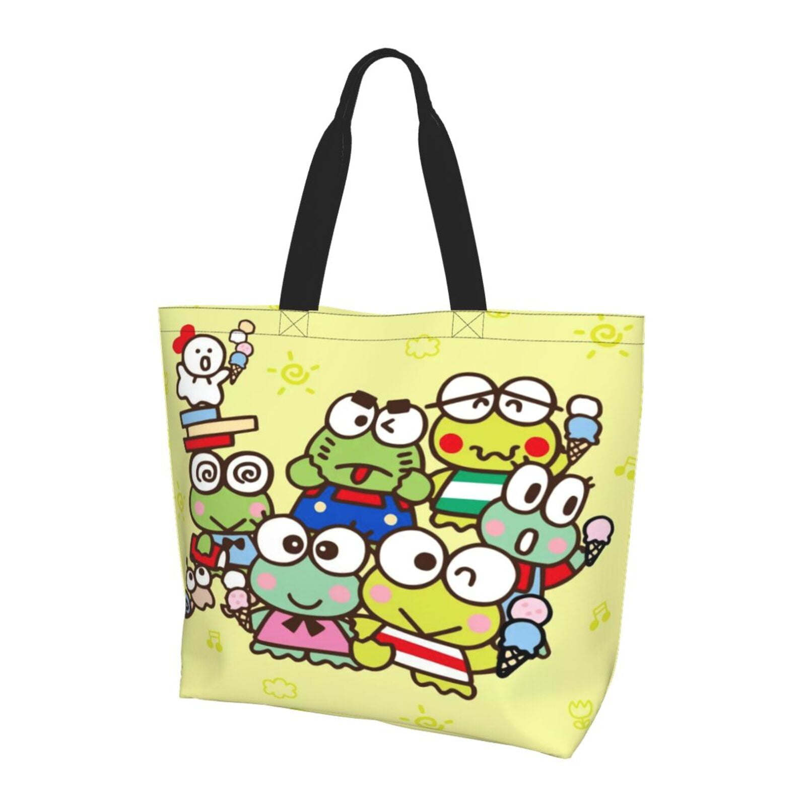 Keroppi Tote Bag For Women Cute Beach Bag Portable Handbag Ladies Sling ...