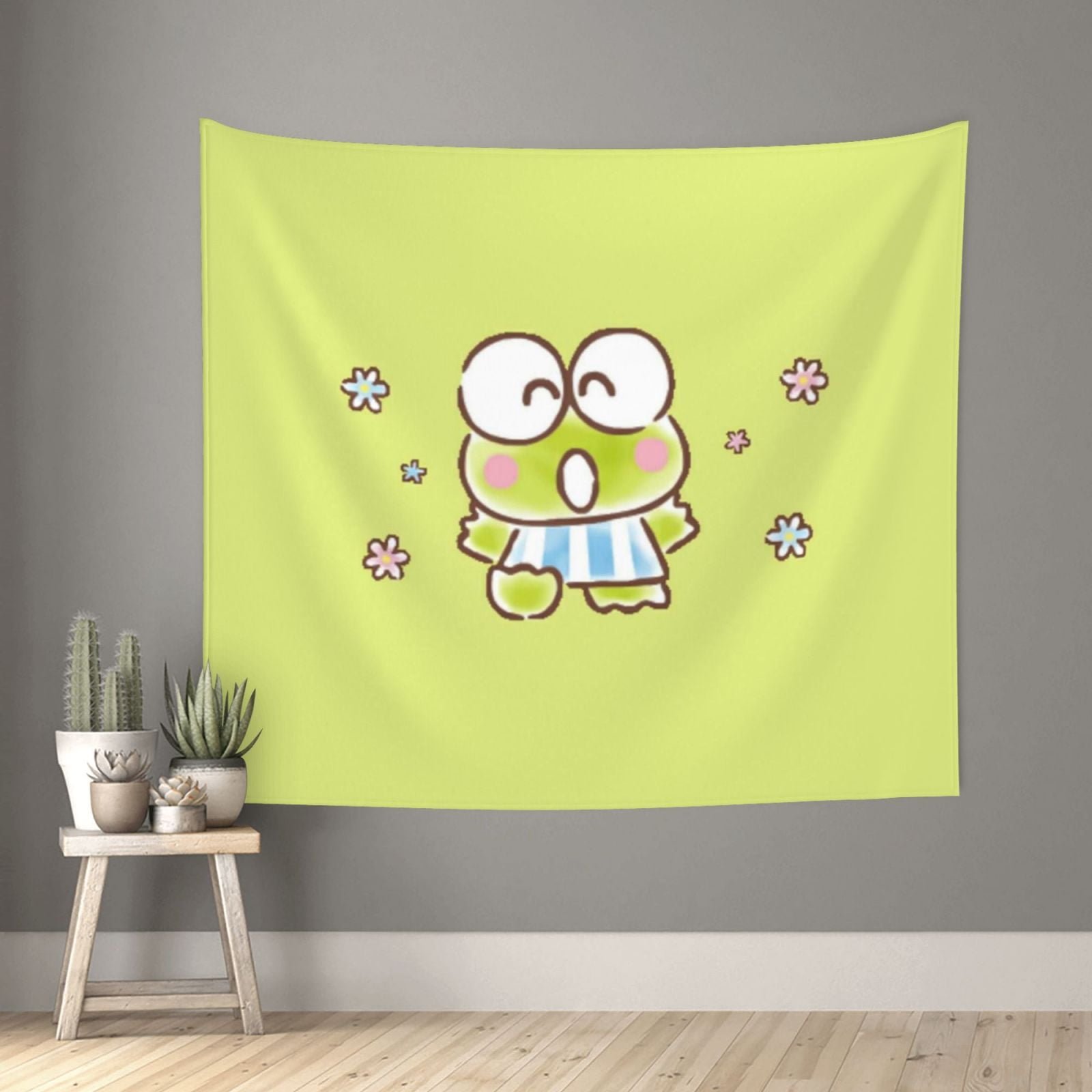 Keroppi Wall Tapestry Anime Poster For Bedroom Aesthetics Funny Room ...