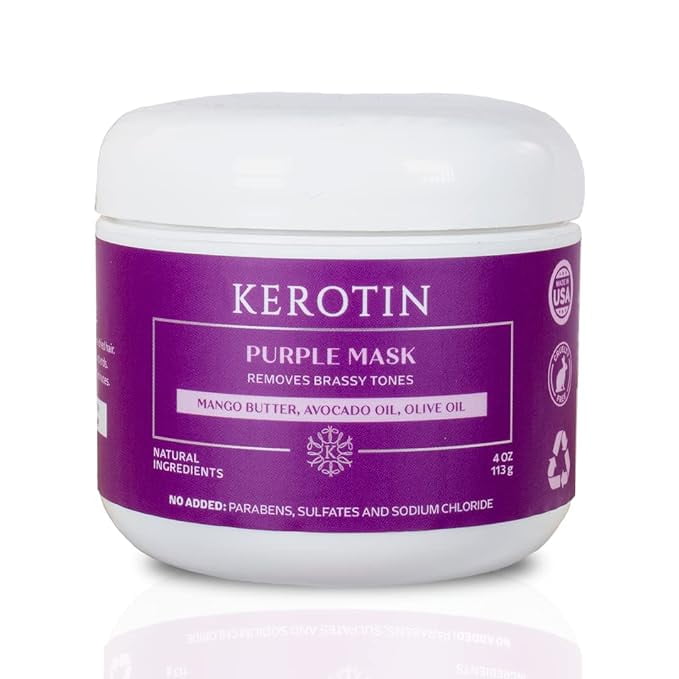Kerotin Purple Hair Mask - Ultra Nourishing and Moisturizing Mask for ...