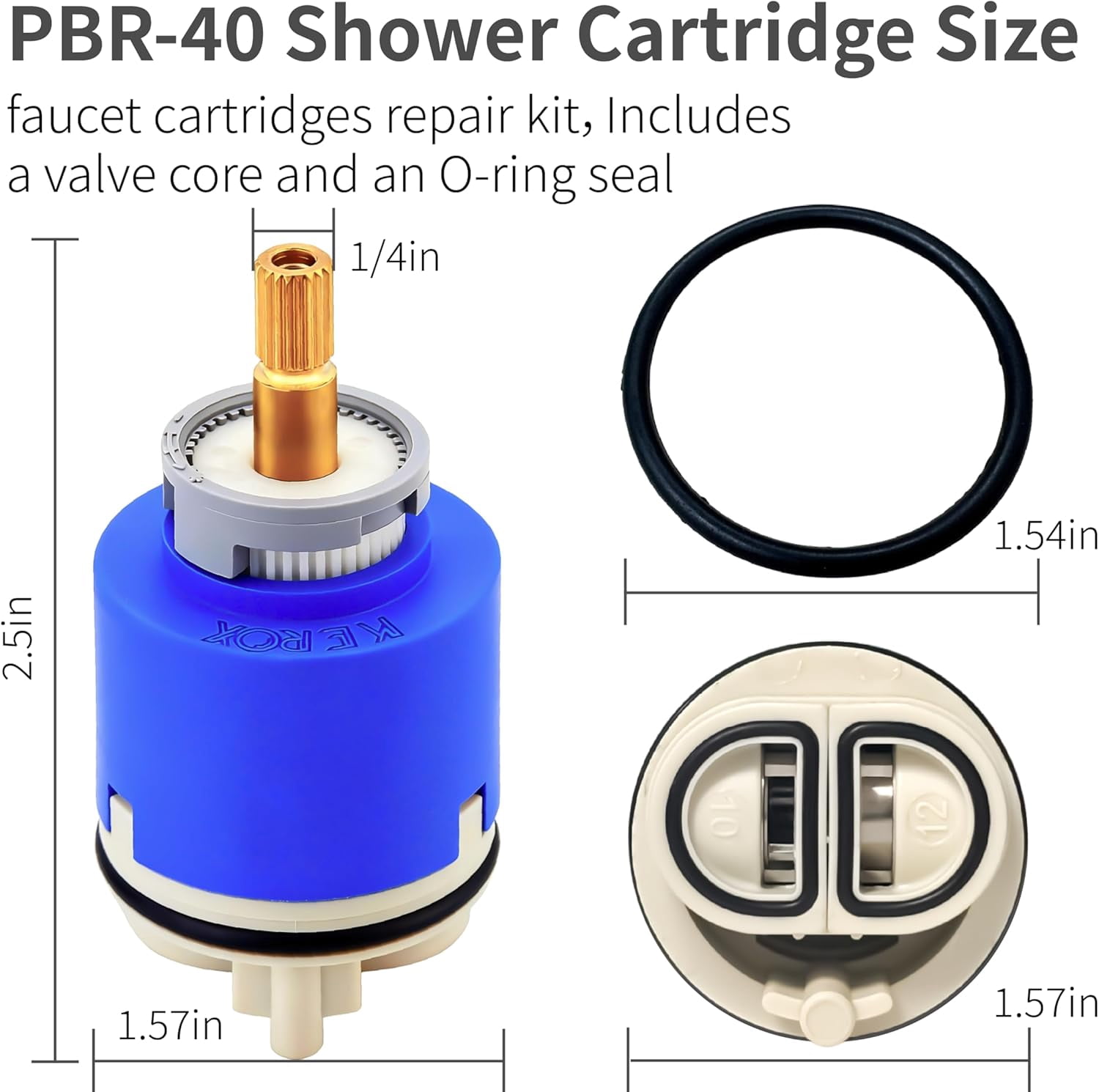Kerox PBR-40 Faucet Cartridges, Compatible with La Torre, Cascade ...
