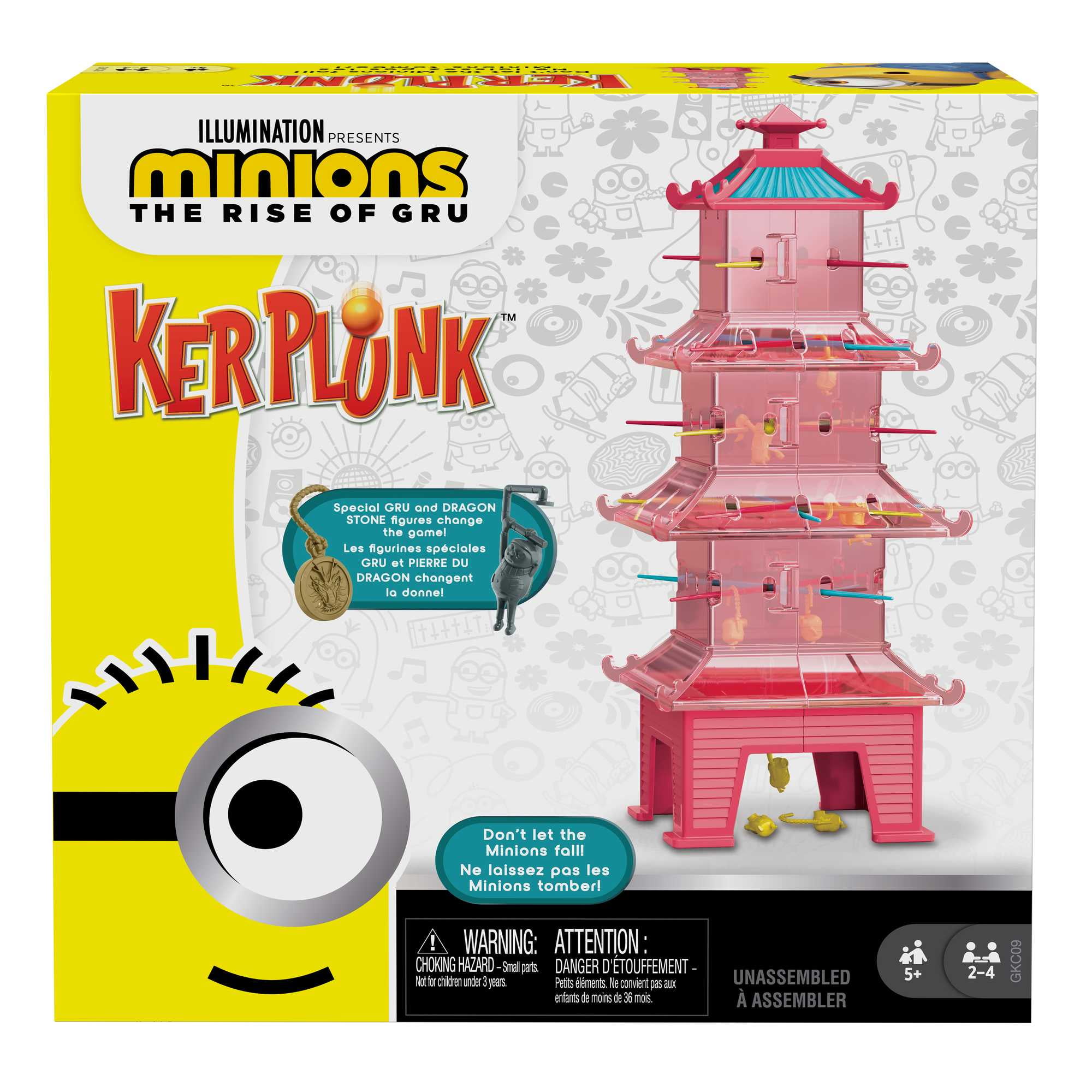 Kerplunk Kids Game for Game Night Featuring Minions Figures from ...