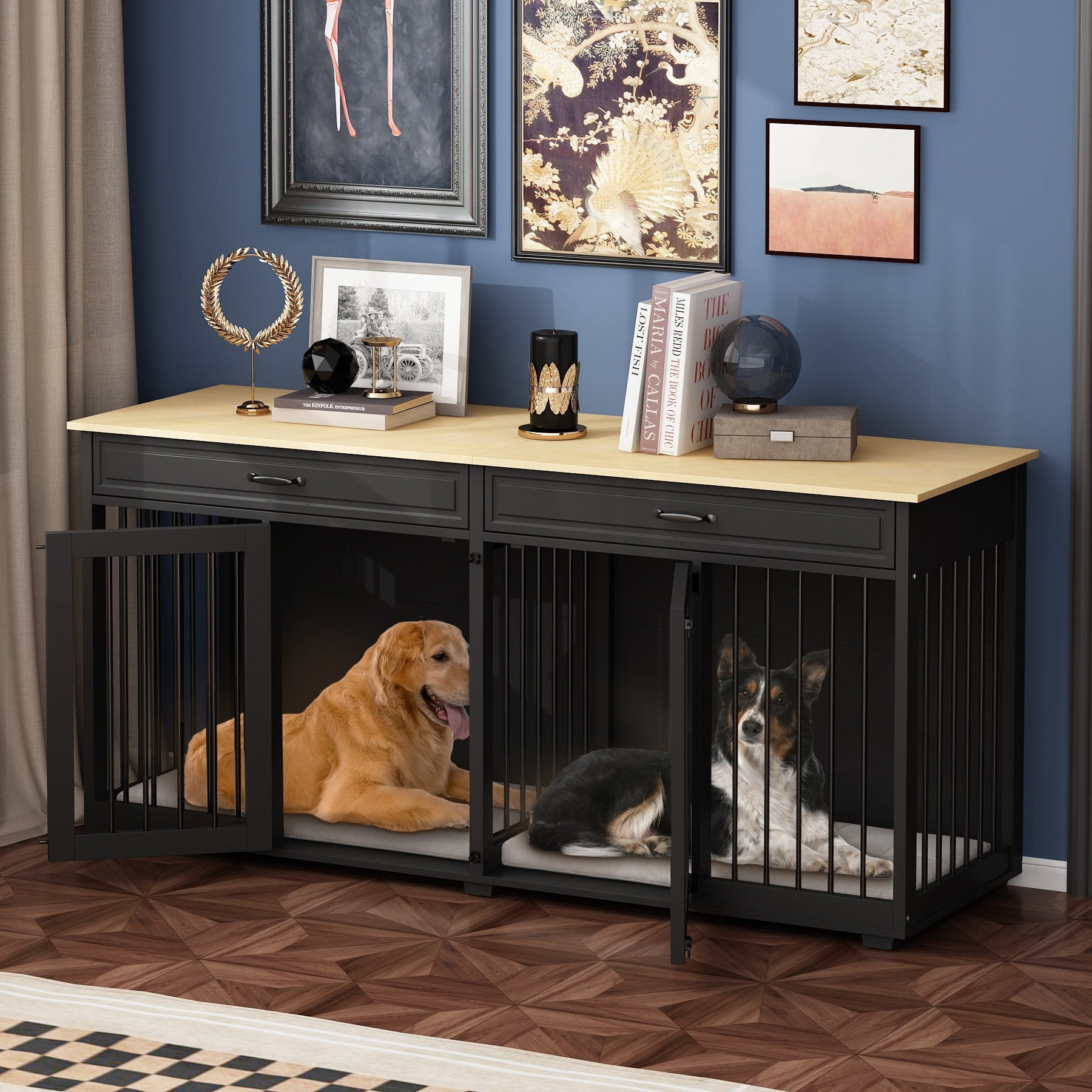 Kerrogee Home & Pet Organizer Elegant Sideboard with Pet Nook & Storage ...