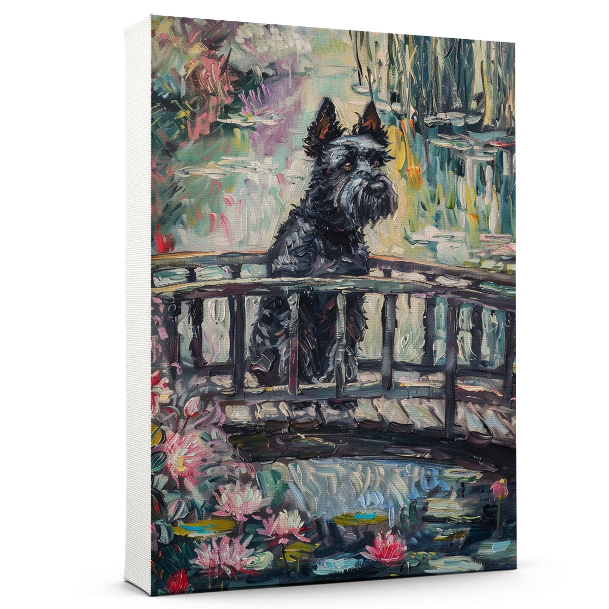 Kerry Blue Terrier Art Print Poster, Dog Canvas, Kerry Blue Terrier ...