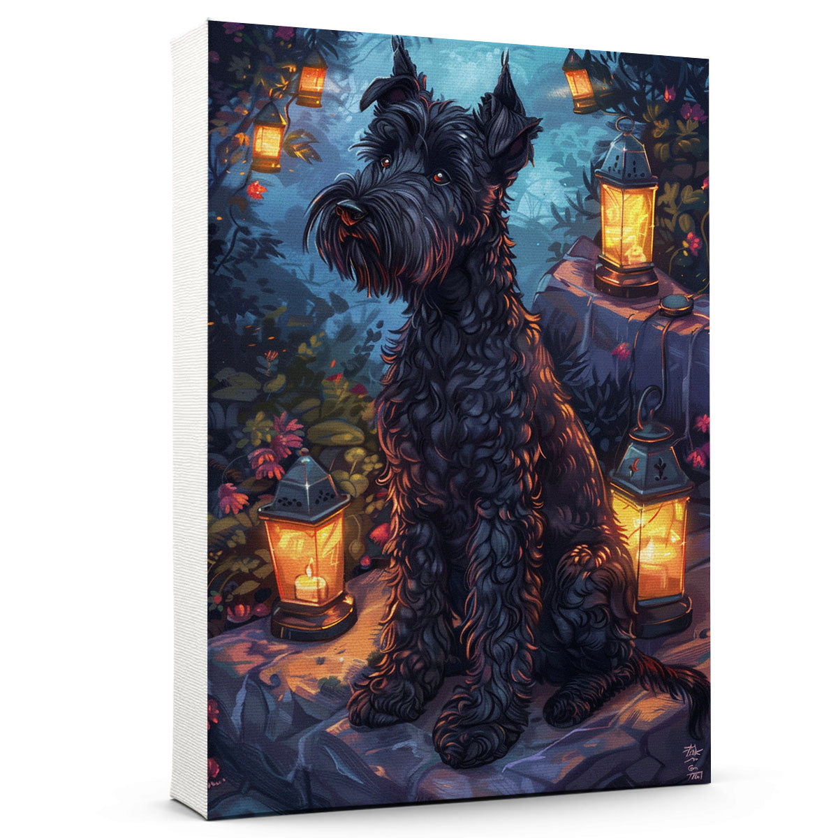 Kerry Blue Terrier Dog Picture Fantastic Poster Unframe, Kerry Blue ...