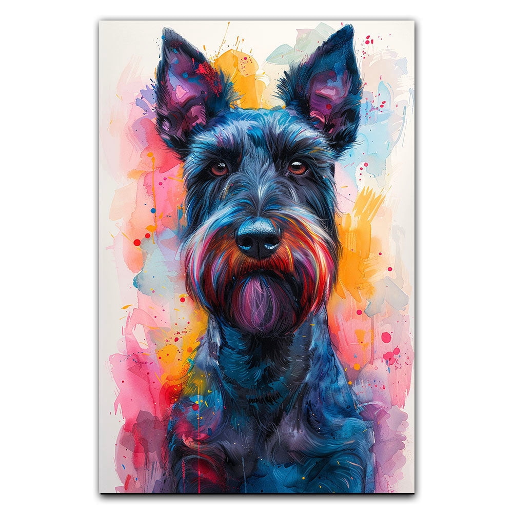 Kerry Blue Terrier Dog Wall Art Kerry Blue Terrier Picture Poster Print ...