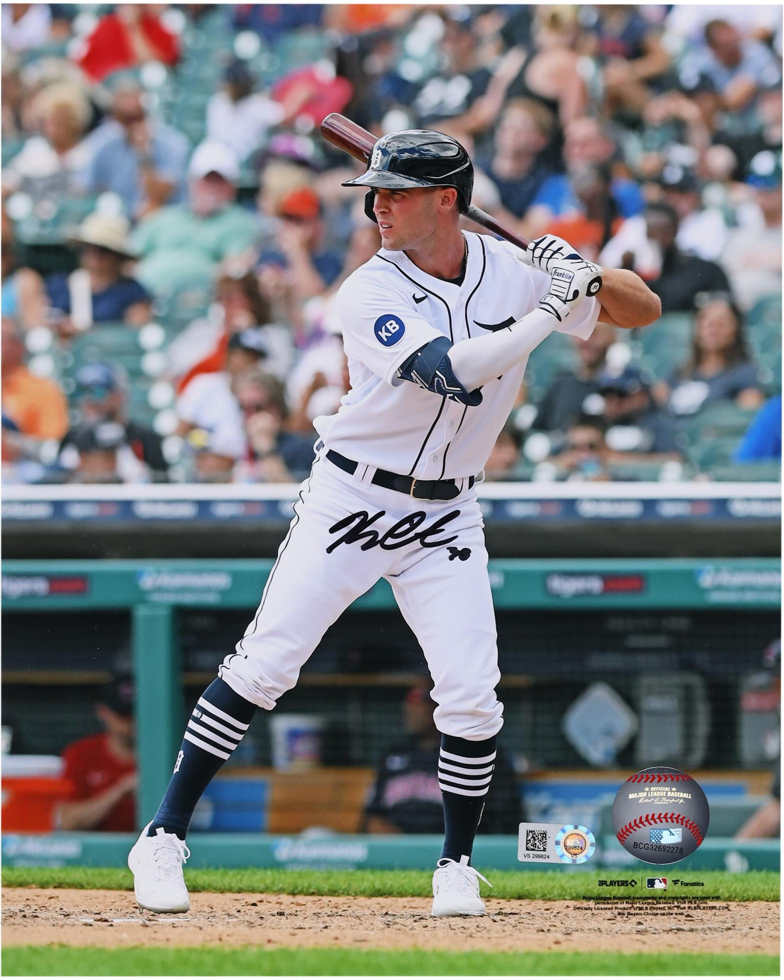 Kerry Carpenter Detroit Tigers Autographed 8" x 10" Batting Stance ...