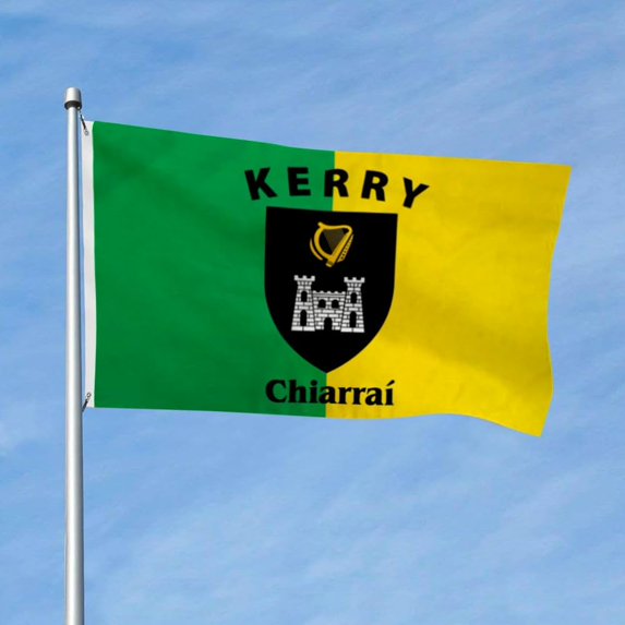 Kerry Ireland County Flag 3x5ft Vivid Color Double Stitched with 2 ...
