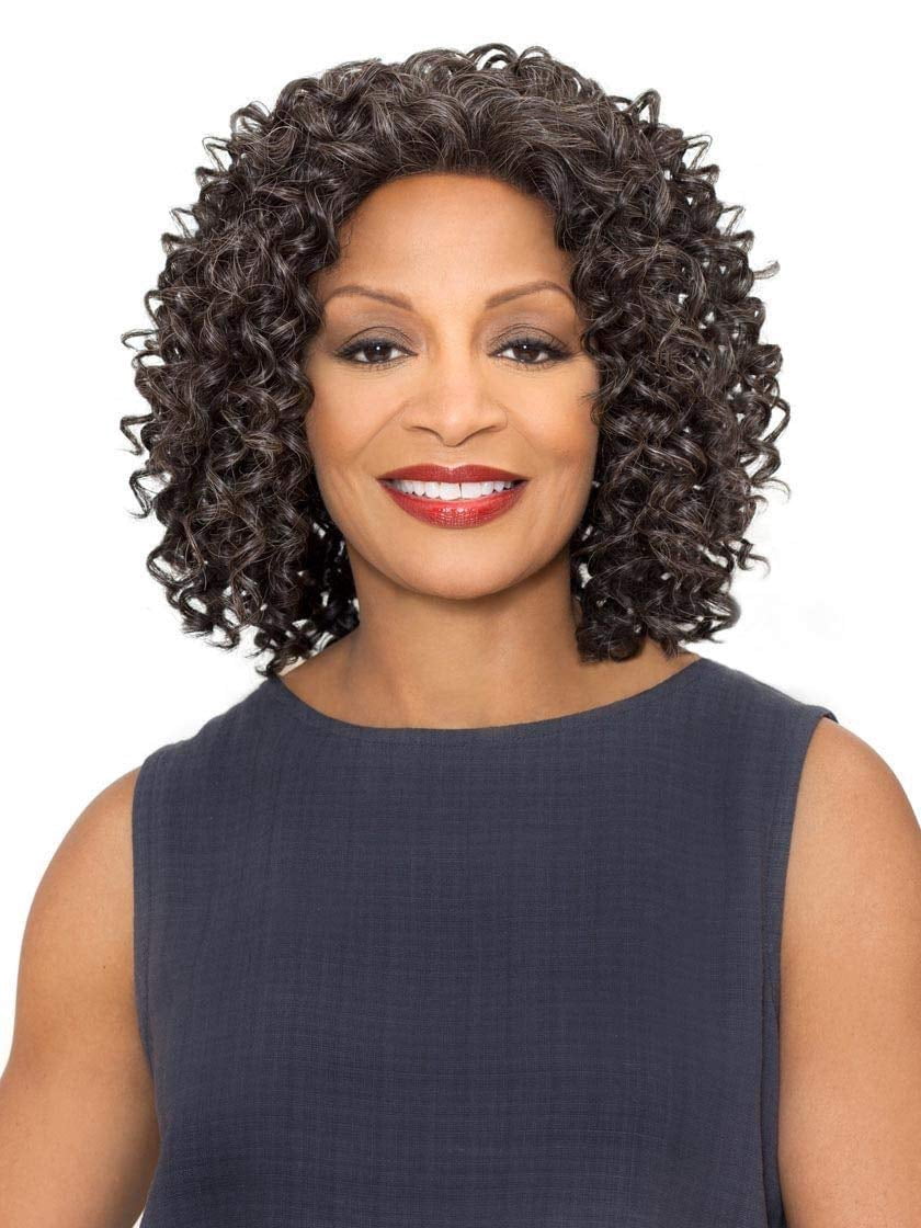 Kerry Wig Color 1 Black - Foxy Silver Wigs Shoulder Length Wavy ...