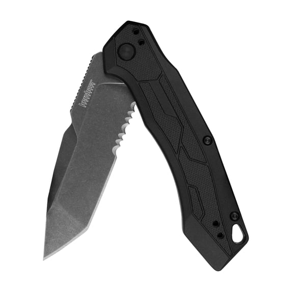 Kershaw Folding Pocket Knife with 3.25-inch Black-Oxide Coated ...