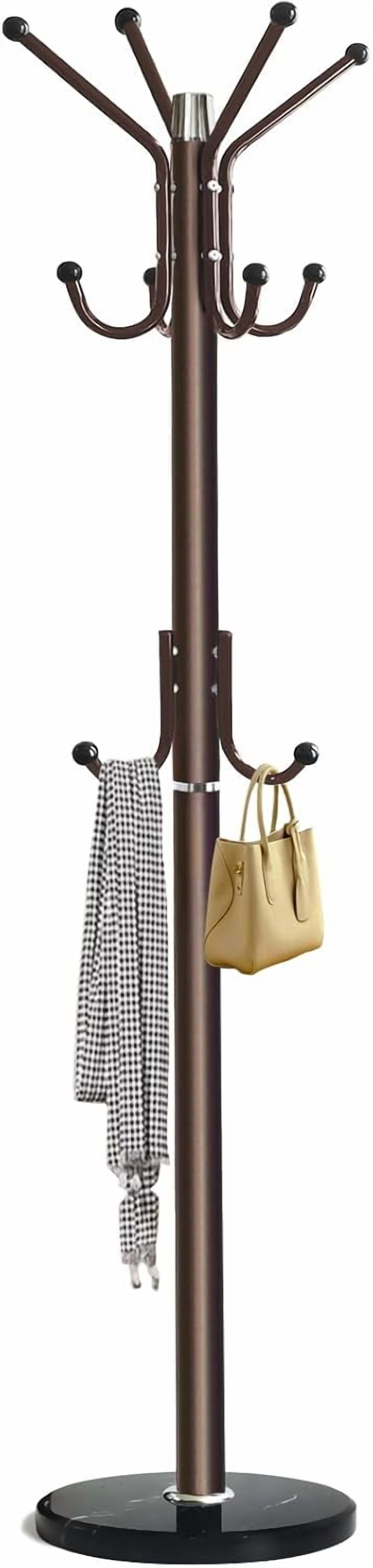 Kertnic Modern Coat Rack Freestanding with Natural Marble Base & Sturdy ...