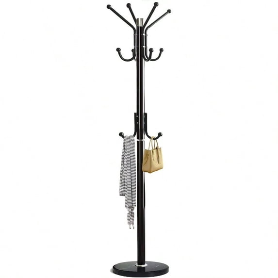 Kertnic Modern Coat Rack Freestanding With Natural Marble Base Sturdy ...
