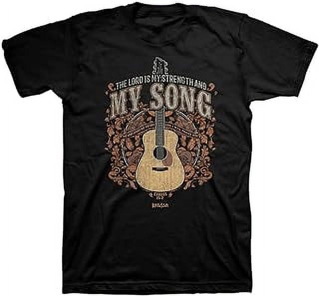Kerusso Christian T-shirt - My Song - Black, Black // White - Walmart.com