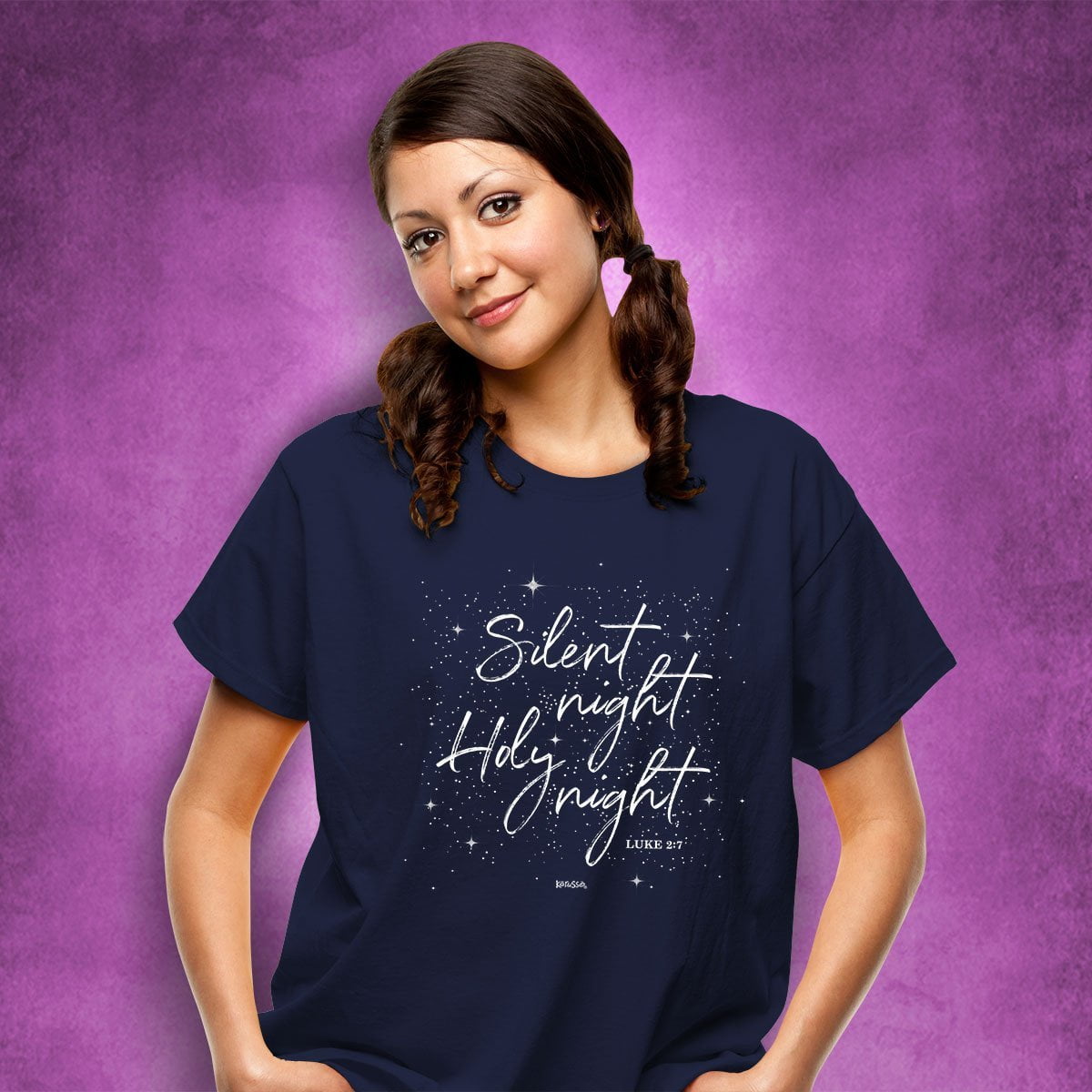 Kerusso Christmas Silent Night Holy Night T-Shirt - Walmart.com