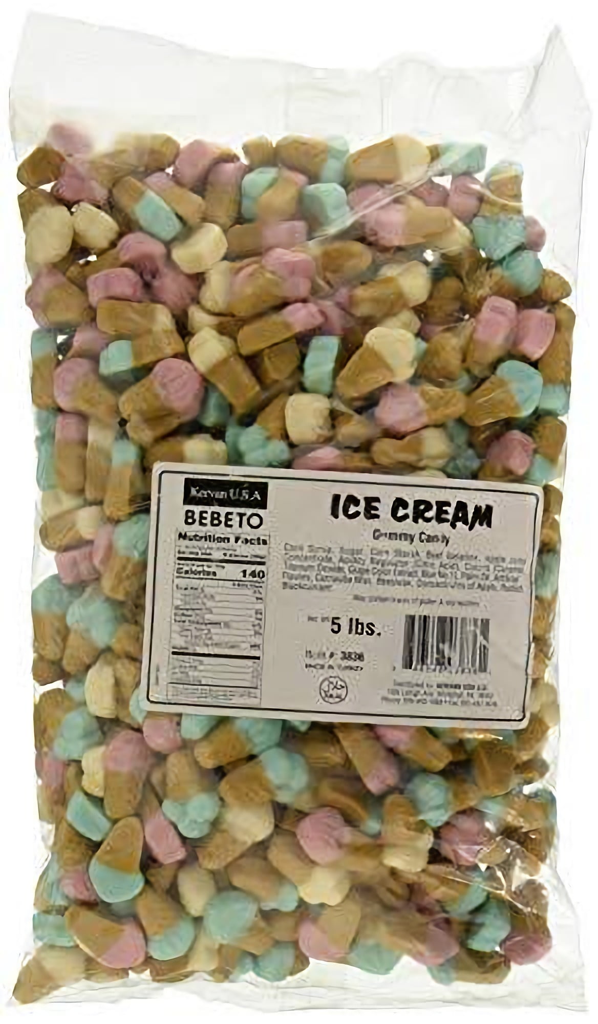 Kervan Gummy Ice Cream Cones 5 lb - Walmart.com