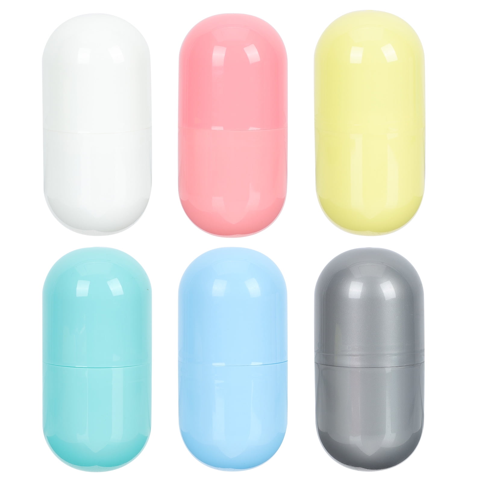 WASHWEPE Capsule Candy Boxes Green PP Plastic 6Pcs 3.9x1.9in - Walmart.com