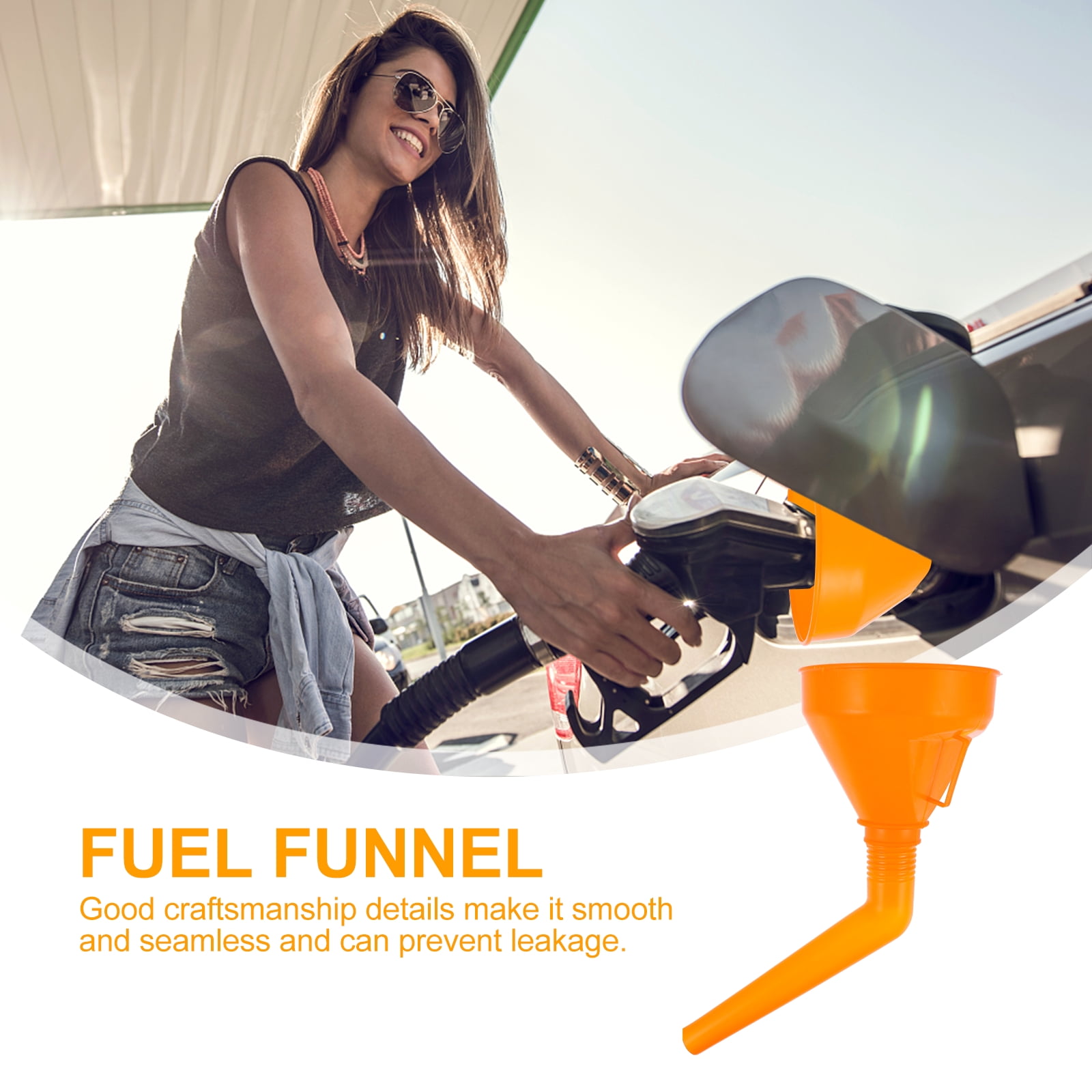 WASHWEPE Car Funnel Assorted Color For Vehicles 10.61X5.11X5.11in ...