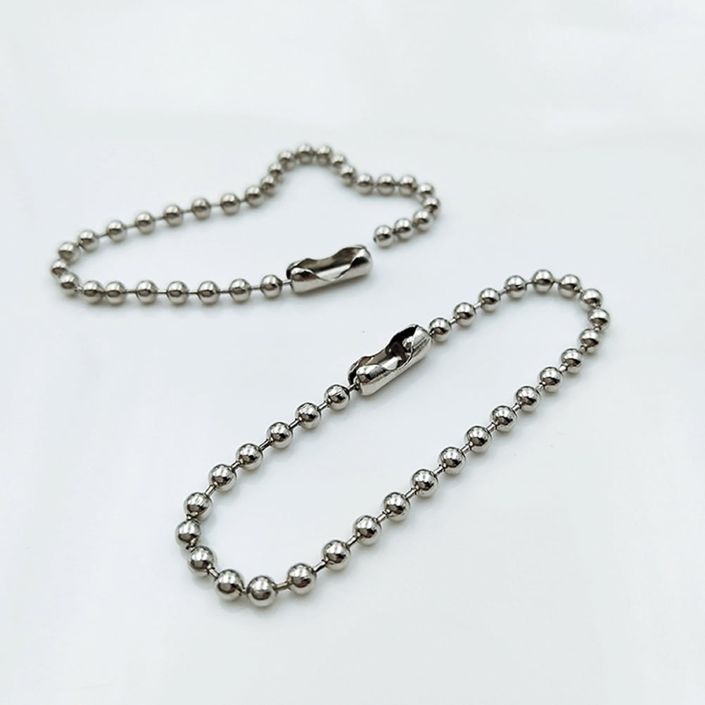 Kesenlong Ball Chain 200PC Long Bead Connector Clasp Ball Chain ...