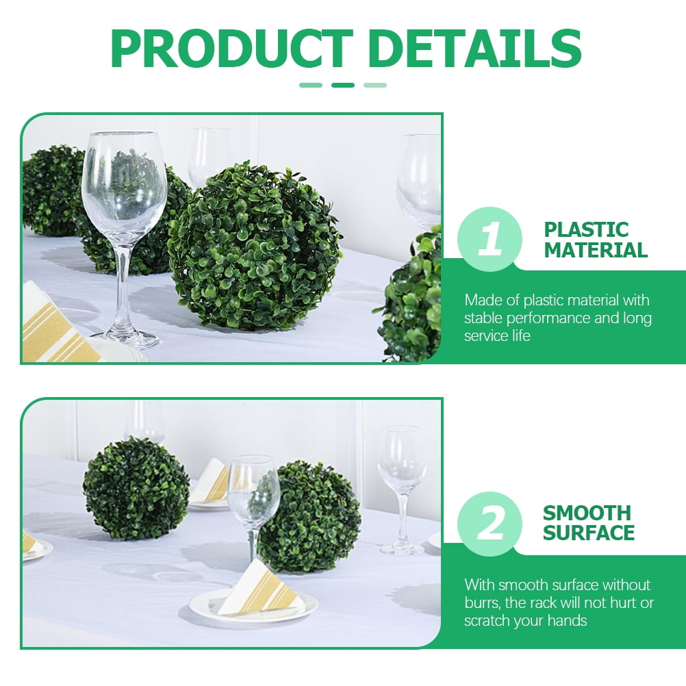 Kesenlong Ball-flower Rack 4pcs Boxwood Topiary Ball Frame Topiary ...