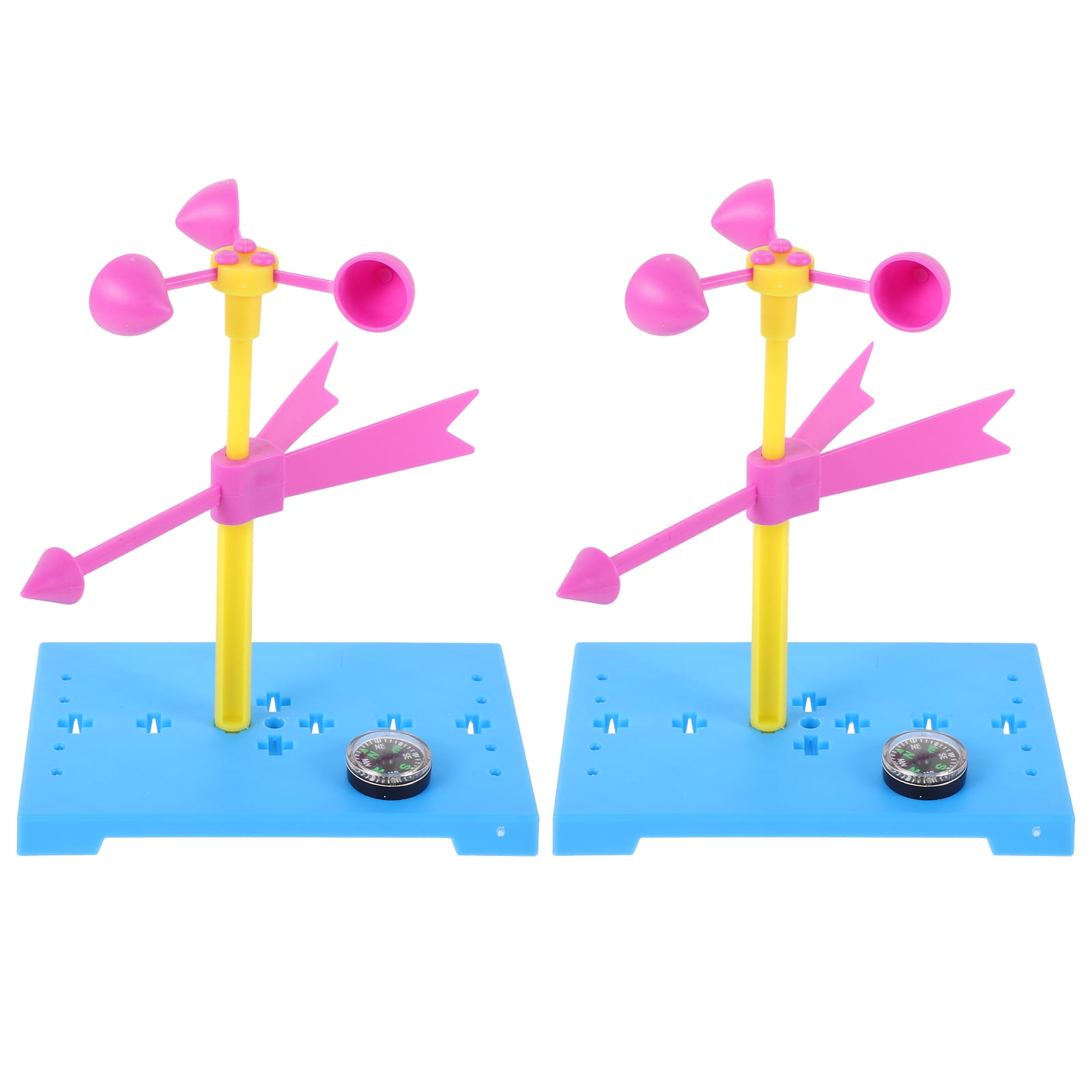 Kesenlong DIY Wind Measurement Toy 2 Sets DIY Hand-made Anemometer Wind ...