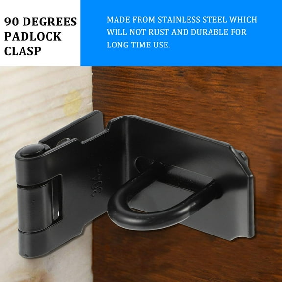 Marine Grade Keyed Hasp Lock, Safety Packlock Clasp Set for Heavy-Duty ...