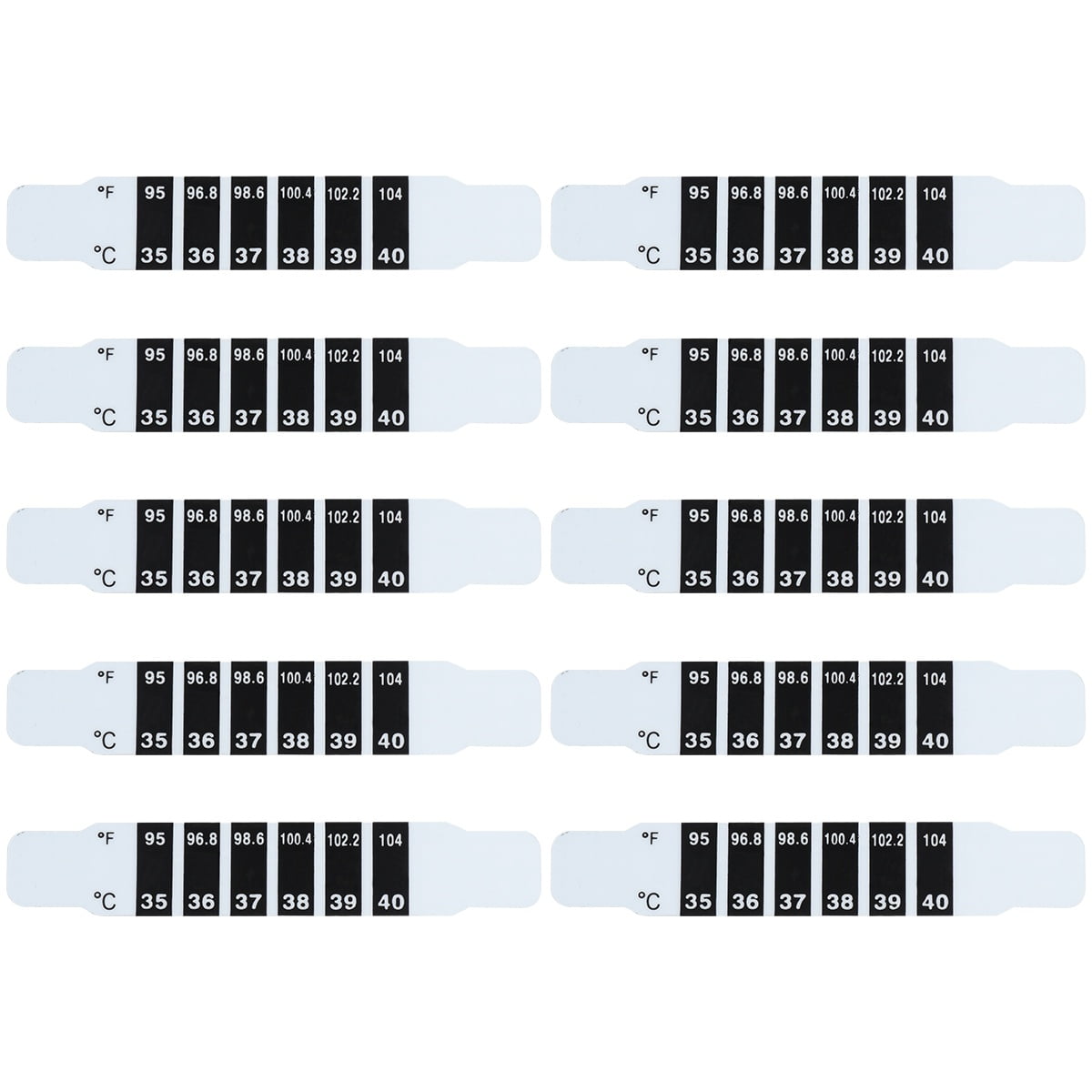 Kesenlong Forehead Thermometer 10pcs Forehead Thermometer Strips ...