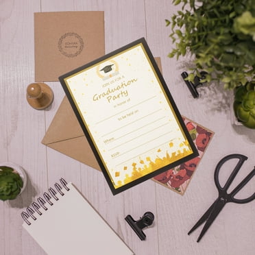 Hello College Graduation Party Invitations - Fill-In Cards with ...