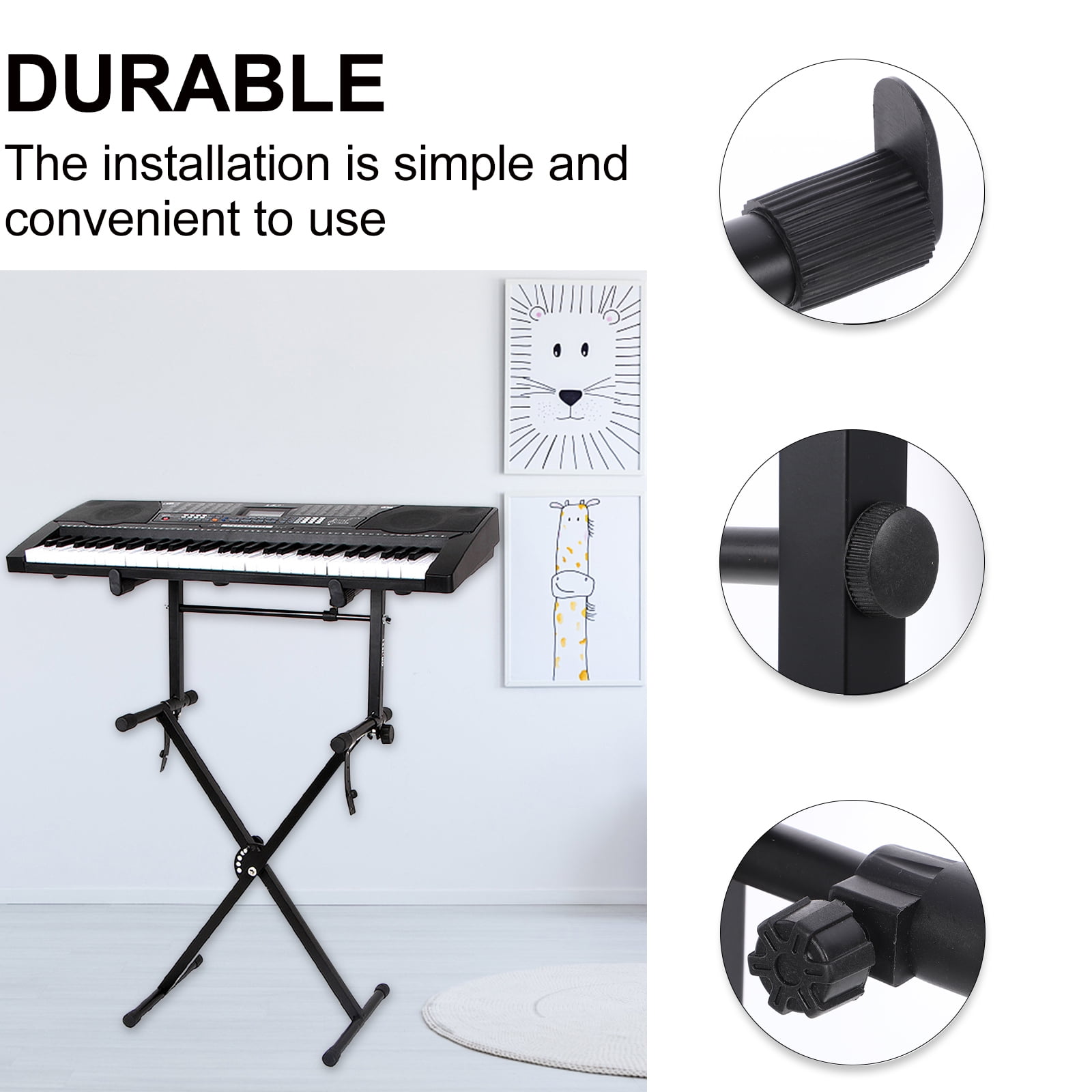 Kesenlong Keyboard Rack Universal Keyboard Stand Electric Organ Stand Rack Piano Keyboard Stand
