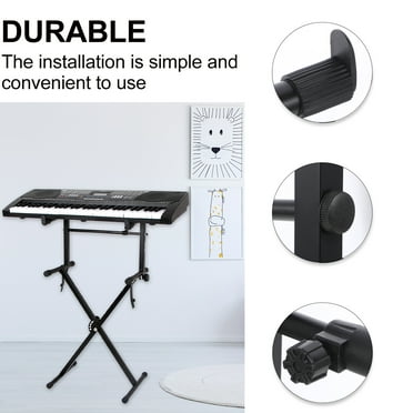 Likegreen Adjustable Single-X-Style Keyboard Stand with Locking Straps ...