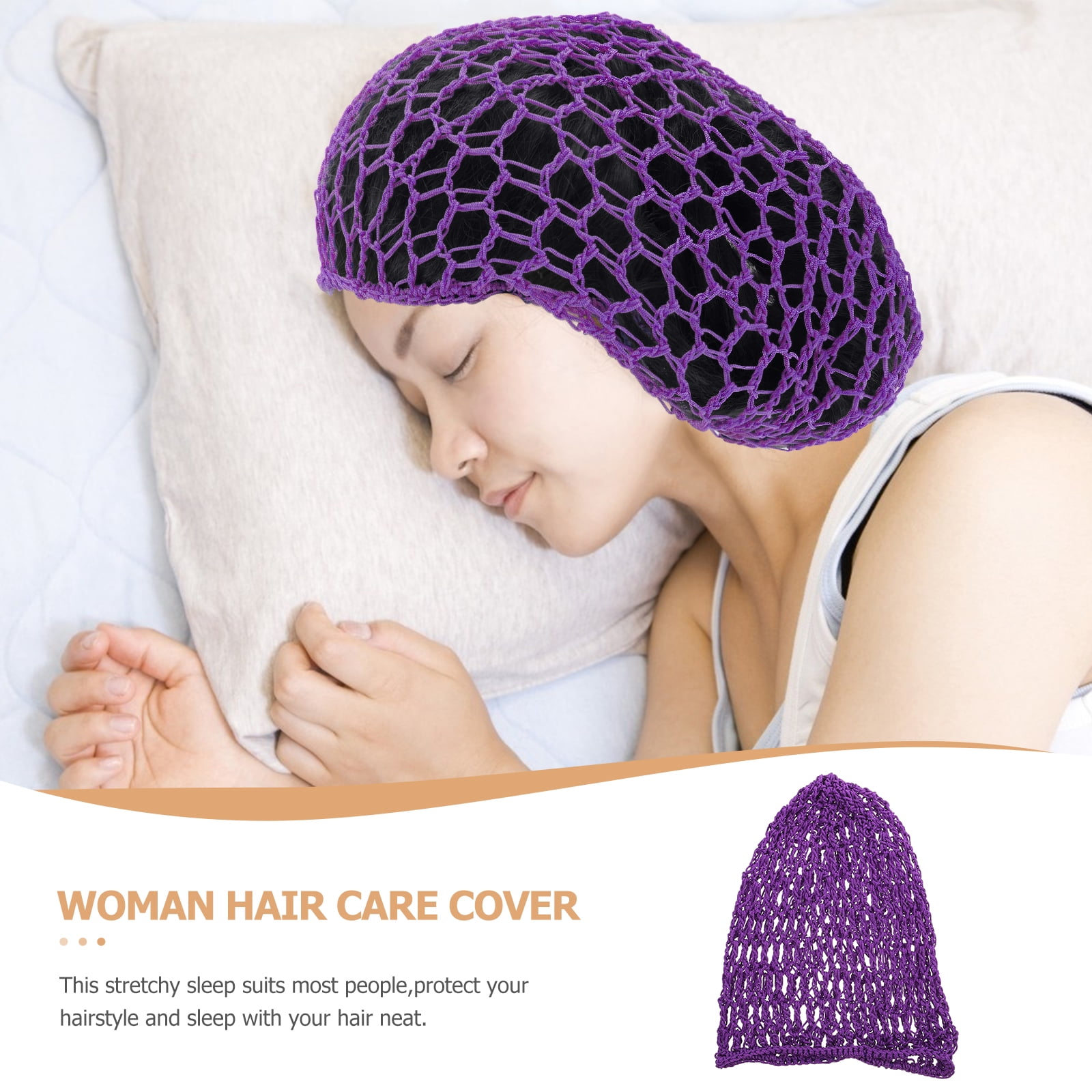 Kesenlong Long Mesh Hair Net 3Pcs Mesh Crochet Hair Nets Women Sleeping ...