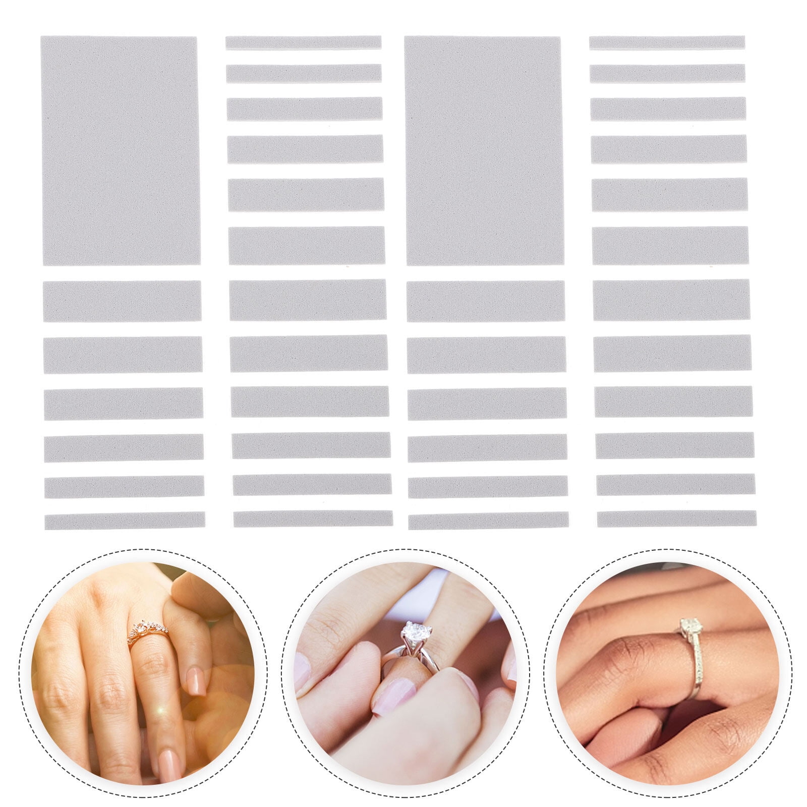 Kesenlong Loose Ring Sizer 2 Sheets Practical Ring Size Adjuster ...