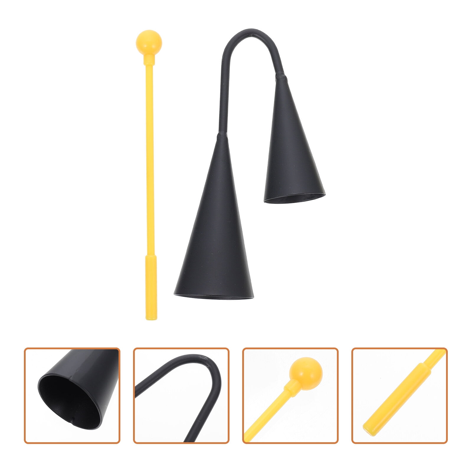 Kesenlong Metal Cowbells 1 Set Traditional Latin Double Trumpet ...