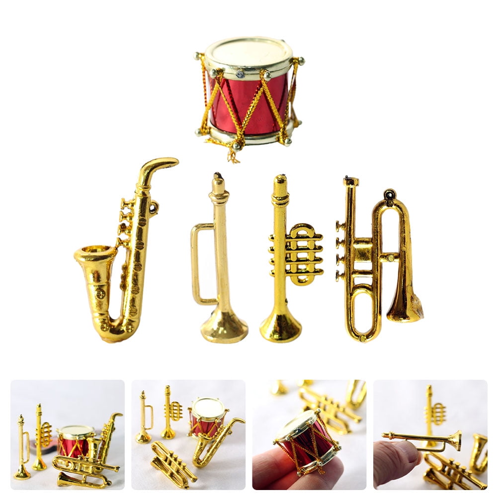 Kesenlong Mini Instrument Ornament 1 Set of Mini Plastic Musical ...
