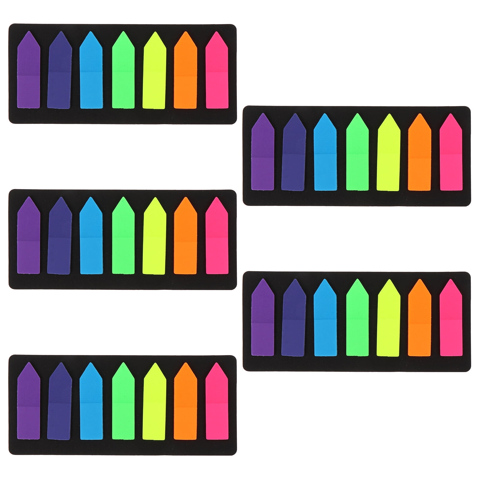 Kesenlong Sticky Tabs Page Markers: 5 Sets Bright Colored Bookmarks ...