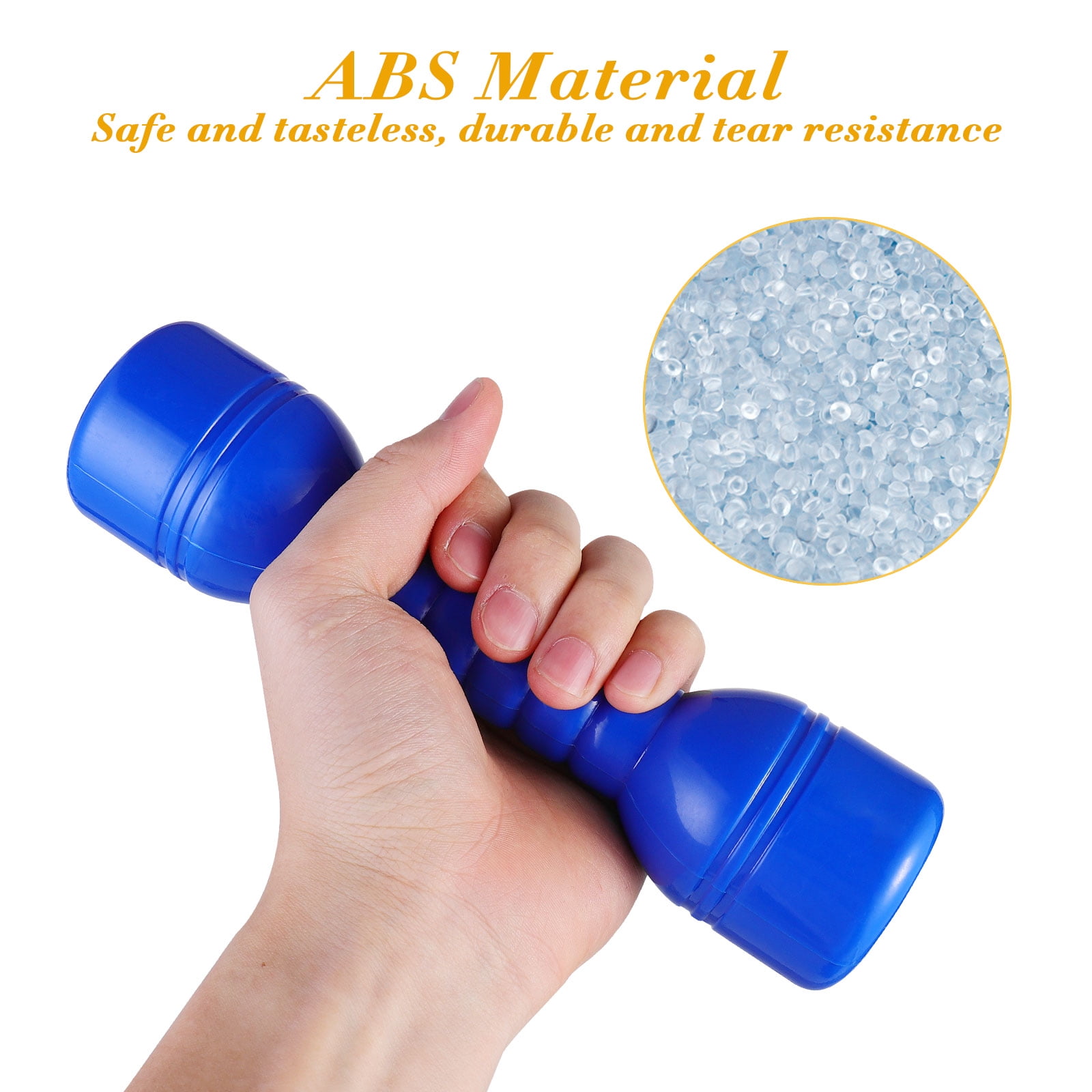 Kesenlong children barbells 8 Pcs 4 Colors Plastic Dumbbells Ergonomic ...