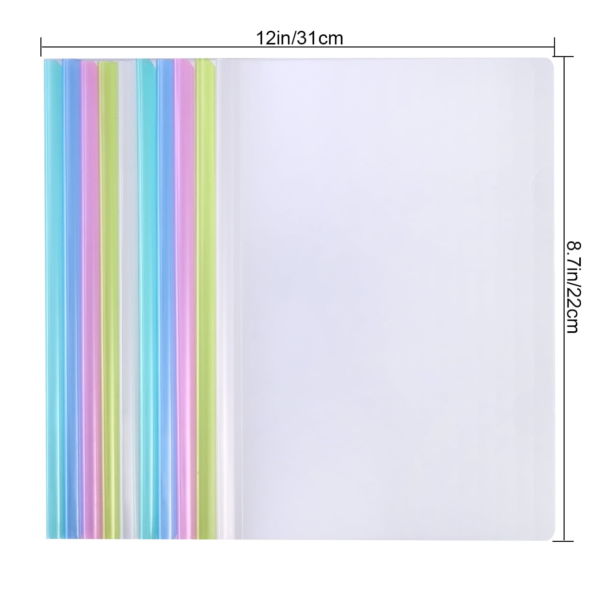 Transparent File Folder Sliding Bar Report Covers for A4 Documents ...