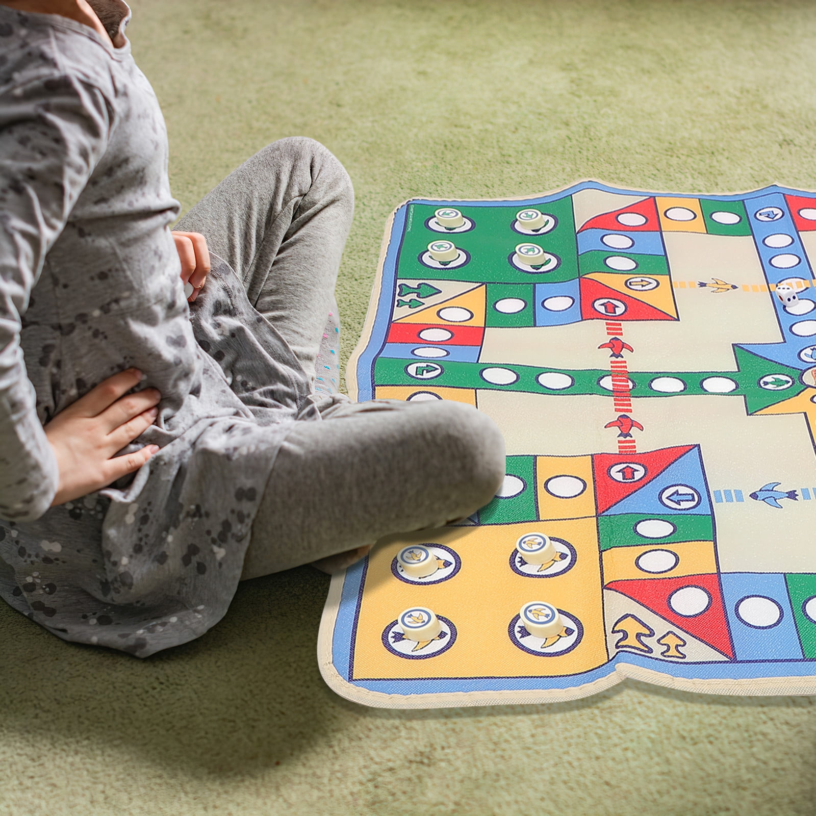 Kesenlong flying chess mat Flying Chess Carpet Aeroplane Chess Rug ...