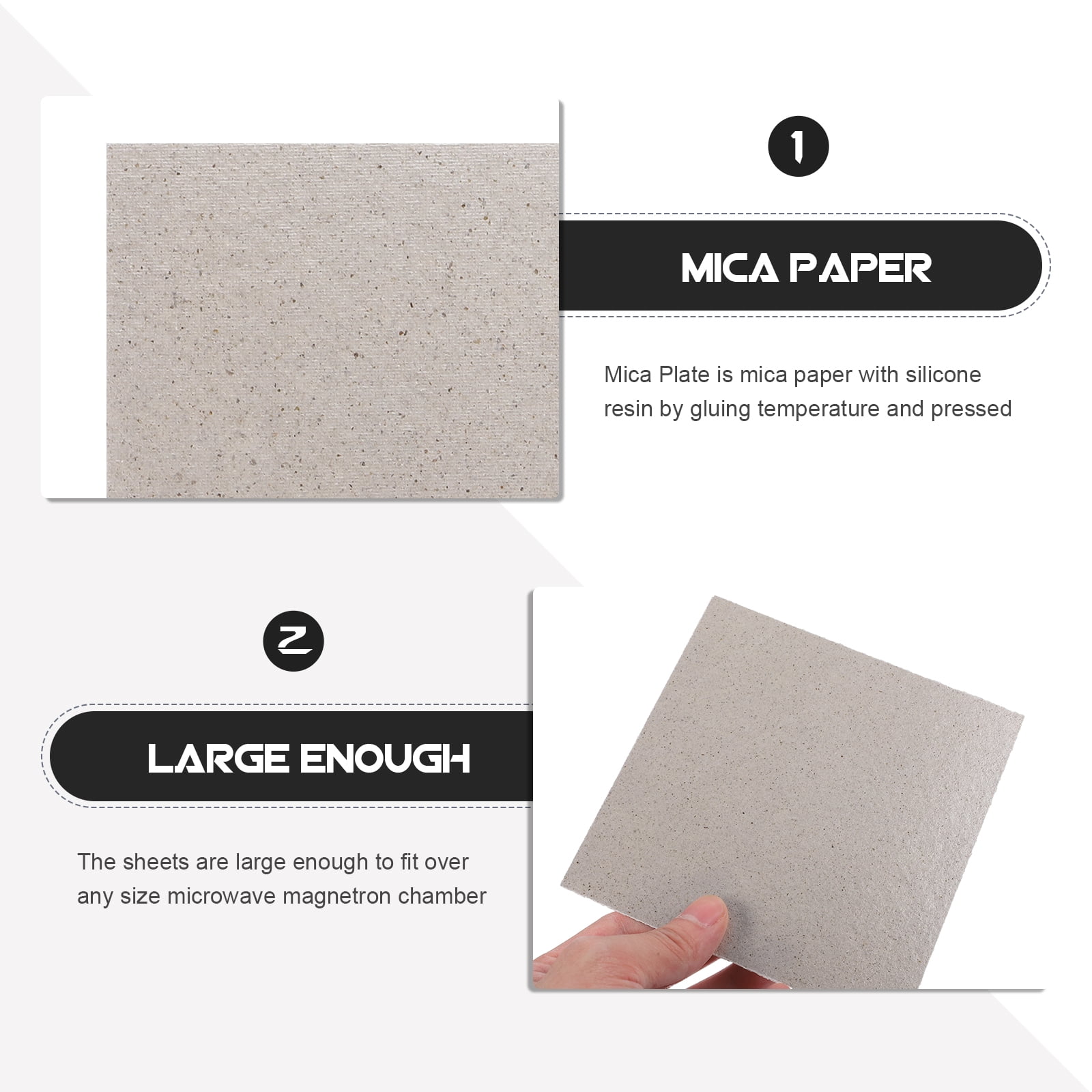Kesenlong microwave sheet 2 Pieces Microwave Mica Plates Oven Repairing ...