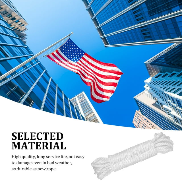 Kesenlong nylon rope 6mm Diameter Flagpole Lifting Rope Flag Halyard ...