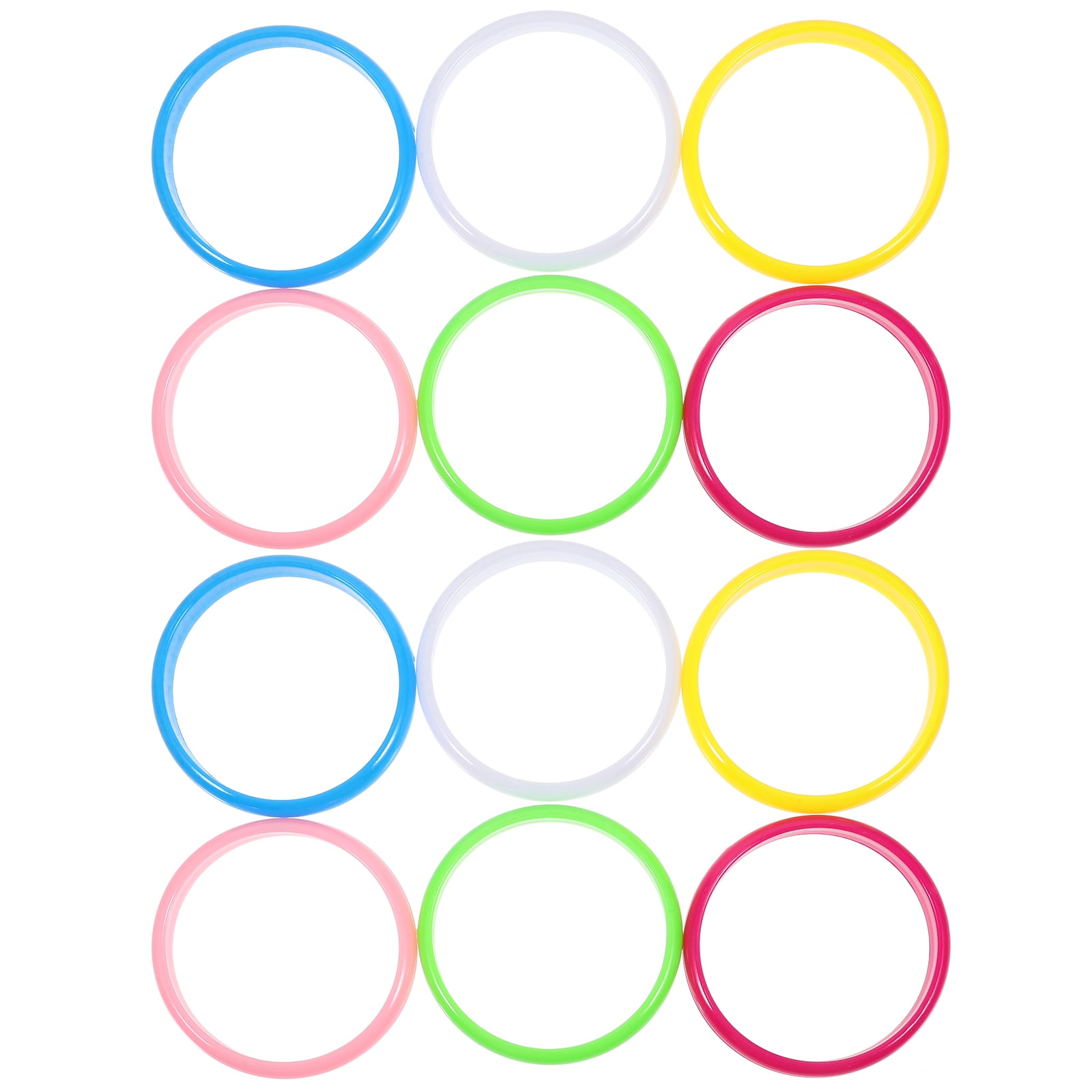 Kesenlong plastic bangles 12pcs/set Fashion Plastic Bangle Bracelets ...