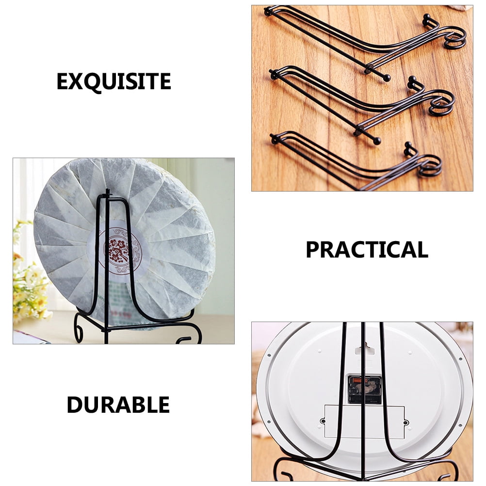 Kesenlong plate stand 2pcs Plate Stands Display Holders Wrought Iron ...