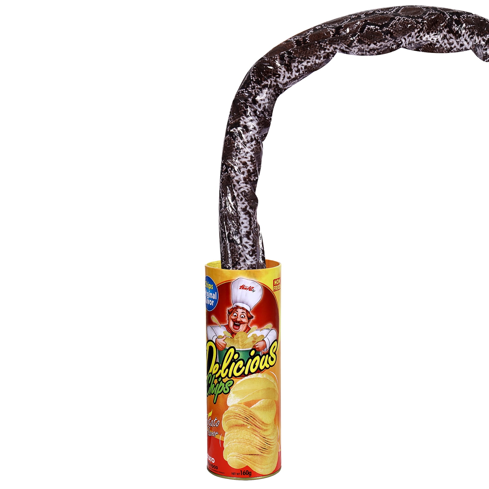 Kesenlong potato chip snake Potato Chip Box Snake Funny Spring Snake ...