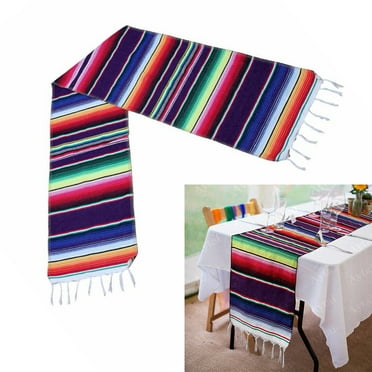 6 Pack 14 x 110in Mexican Serape Table Runners, 198 FT (22FT X 9) Papel ...