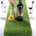 Kesfey Grass Table Runner DHF10 12 x 108 Inch Grass Carpet Rug Green ...